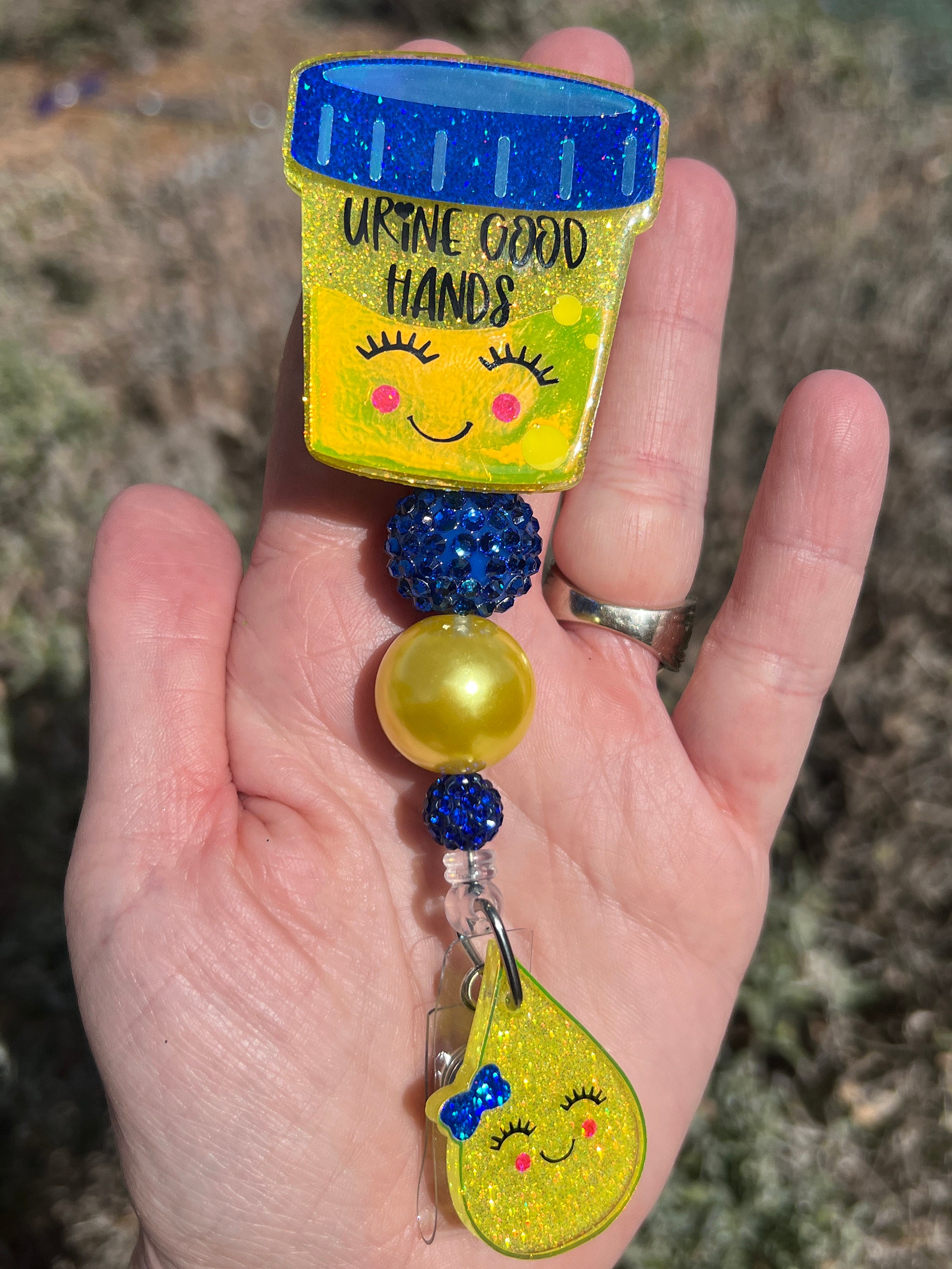 Urine Good Hands Badge Reel, Urology Doctor, Nurse, Medical Assistant ...