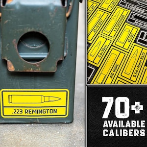 Ammo Can Sticker Labels: UV Stable, Adhesive Backed, Durable - Etsy