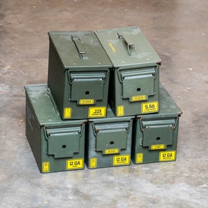 Ammo Can Label Sticker: Two-color Laser Cut UV Stable Vinyl, 70 ...