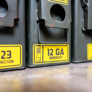 Ammo Can Label Sticker: Laser Cut Adhesive Backed Vinyl, Large Print ...