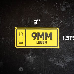 Ammo Can Label Sticker: Laser Cut Adhesive Backed Vinyl, Large Print ...