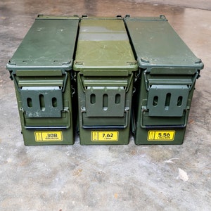 Ammo Can Label Sticker: Laser Cut Adhesive Backed Vinyl, Large Print ...