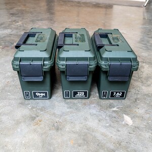 Ammo Can Label Sticker: Two-color Laser Cut UV Stable Vinyl, 70 ...