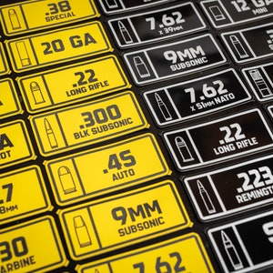 Ammo Can Label Sticker: Laser Cut Adhesive Backed Vinyl, Large Print ...