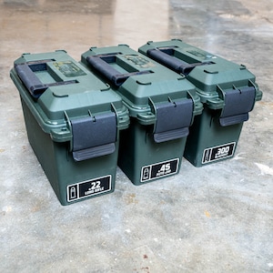 Ammo Can Label Sticker: Laser Cut Adhesive Backed Vinyl, Large Print ...