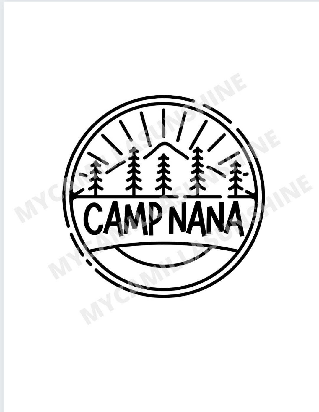 CAMP NANA SVG, Digitial Dowload, Svg for Creating Tshirts Tote Bag ...