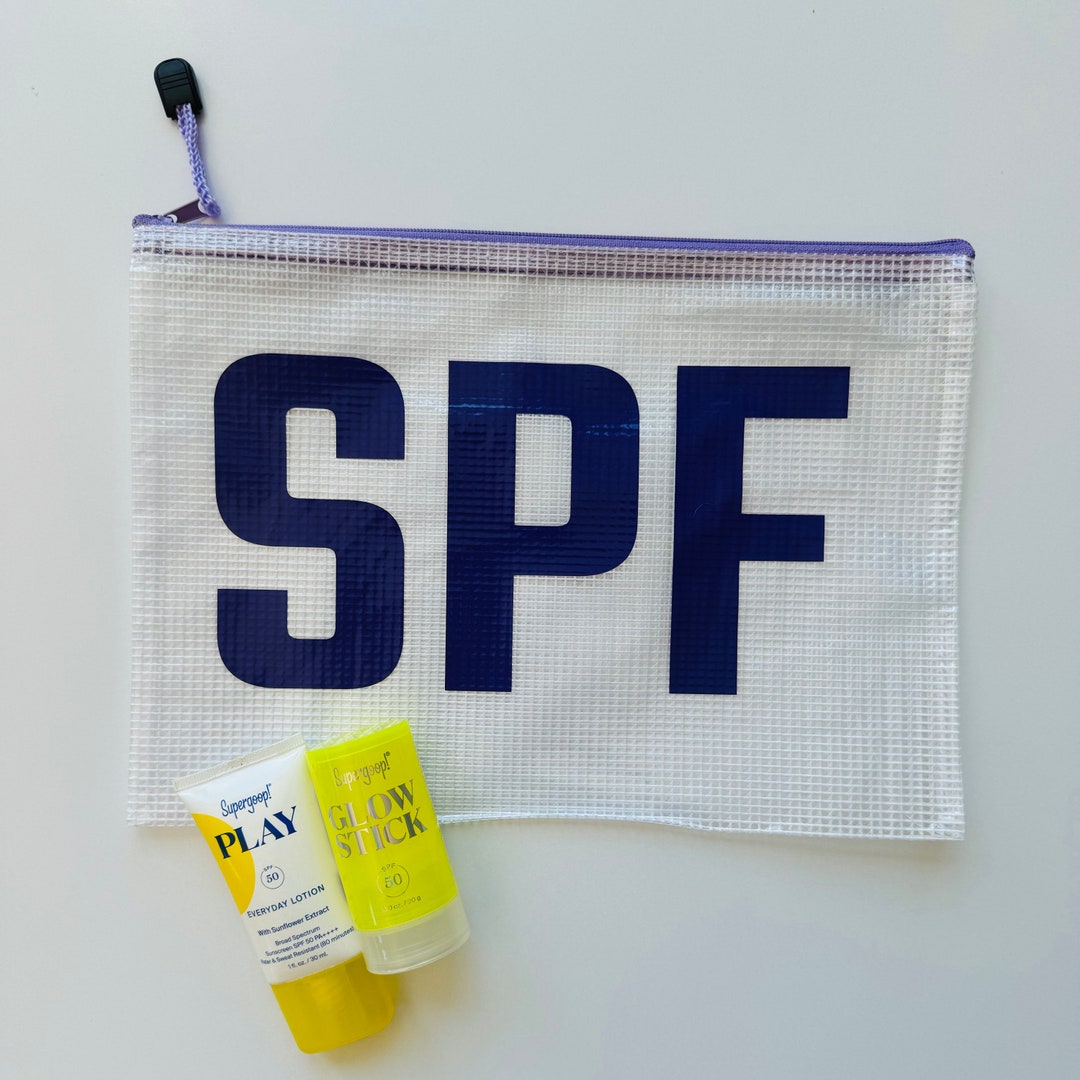 SPF Sunscreen Pool Bag, Zipper Pouch, Water Resistant, Bachelorette ...