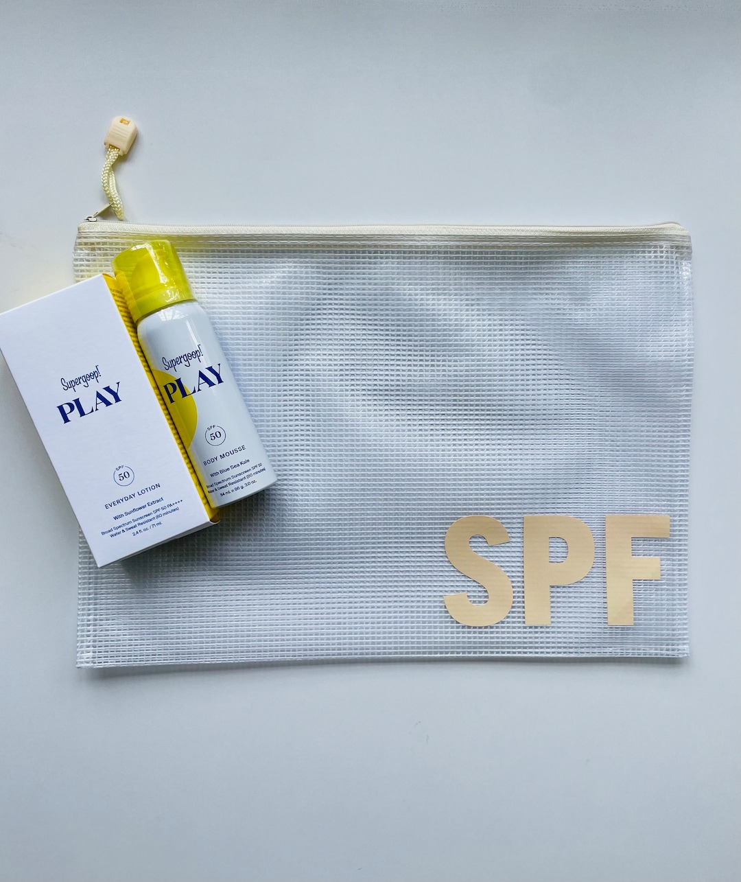 SPF Sunscreen Pool Bag, Zipper Pouch, Water Resistant, Bachelorette ...