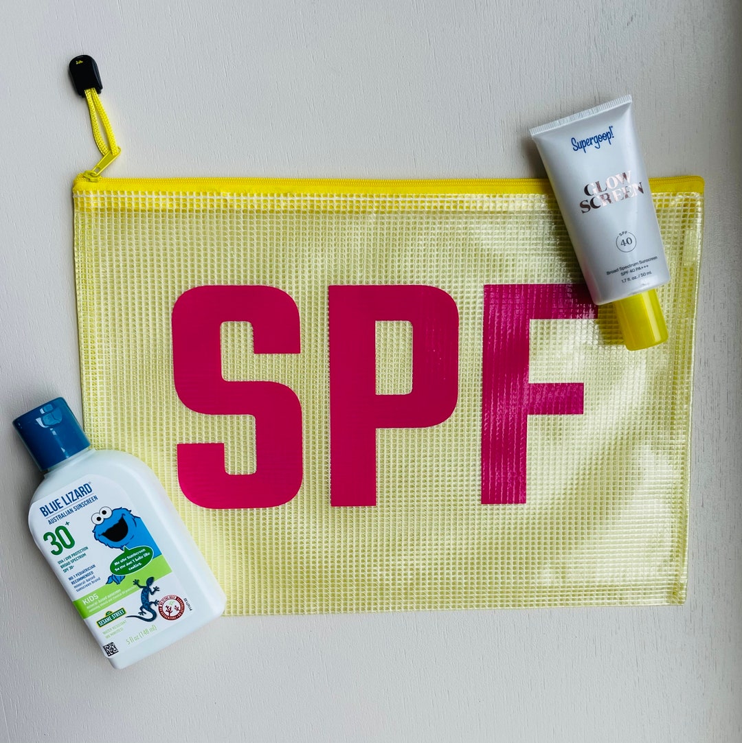 SPF Sunscreen Pool Bag, Zipper Pouch, Water Resistant, Bachelorette ...