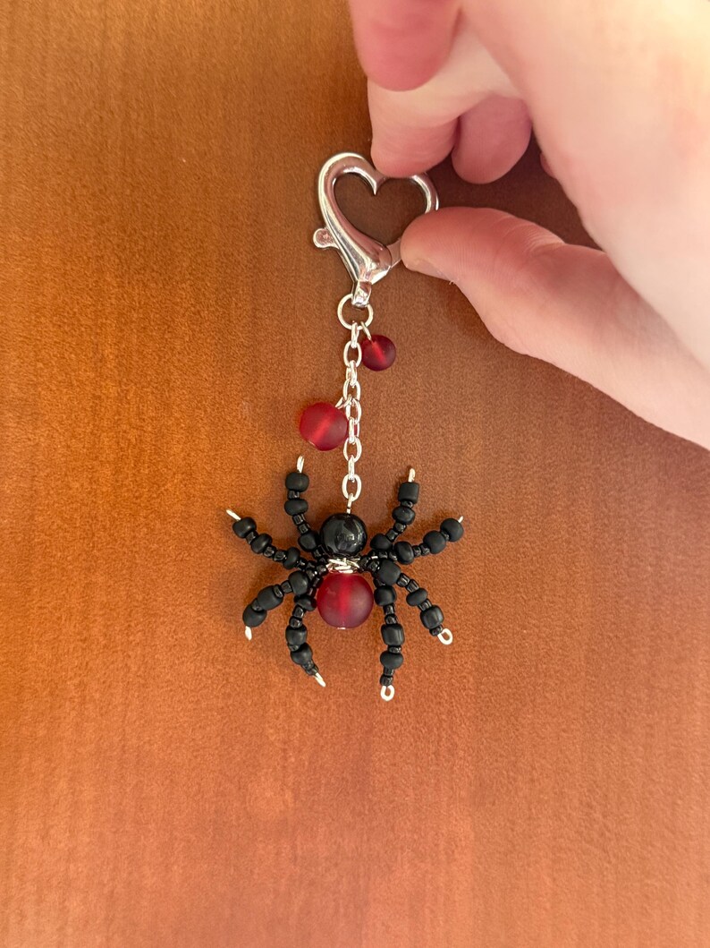 Spider Keychain - Etsy