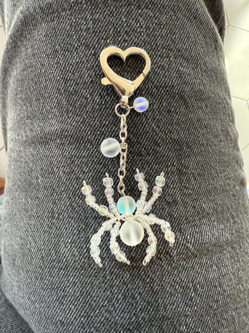 Spider Keychain - Etsy
