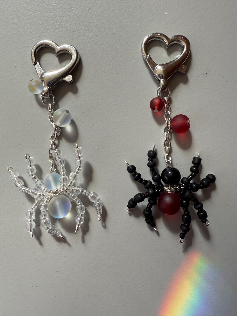 Spider Keychain - Etsy
