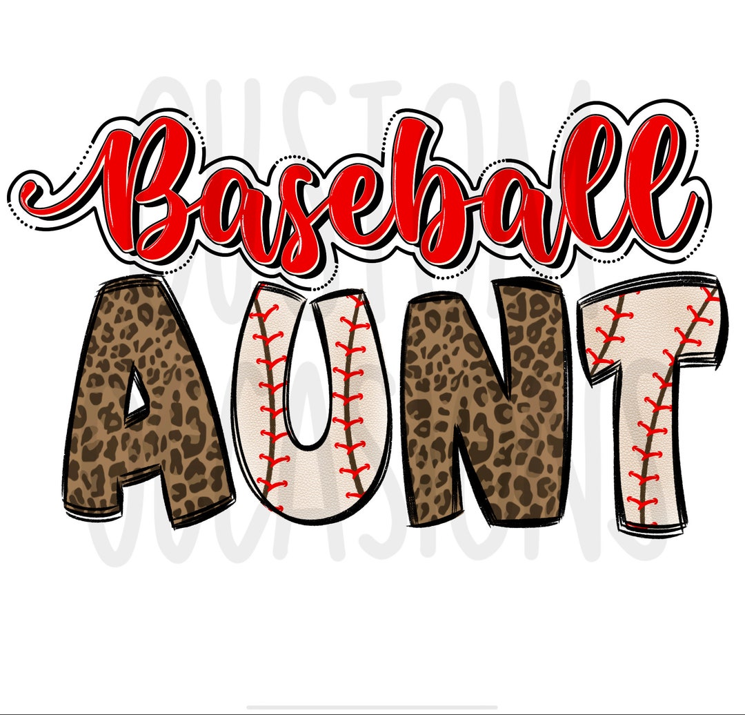 Baseball Aunt PNG - Etsy