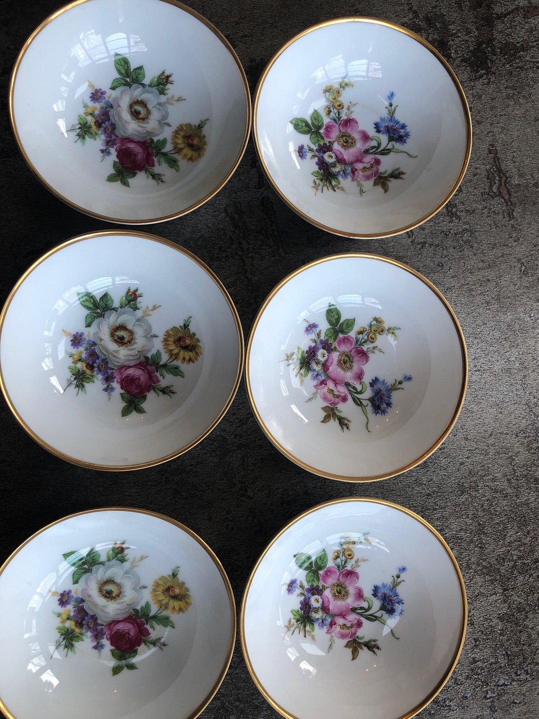 Vintage Kaiser Porcelain Bows 6 in Total 3 of Each Design - Etsy