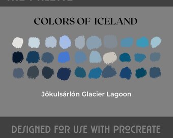 Procreate Color Palette | Colors of Iceland | Color Swatches | iPad ...