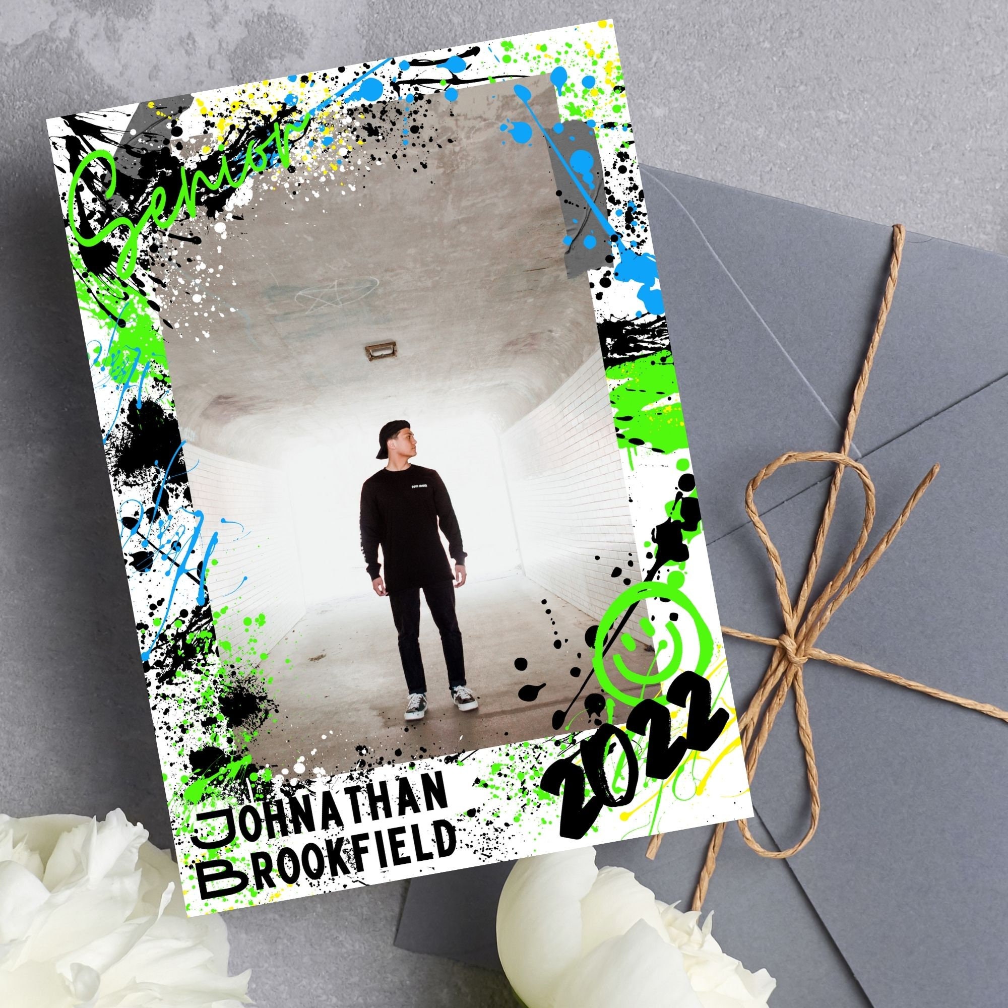 2022 Graduation Invitation Announcement Canva Invite Template Photo ...