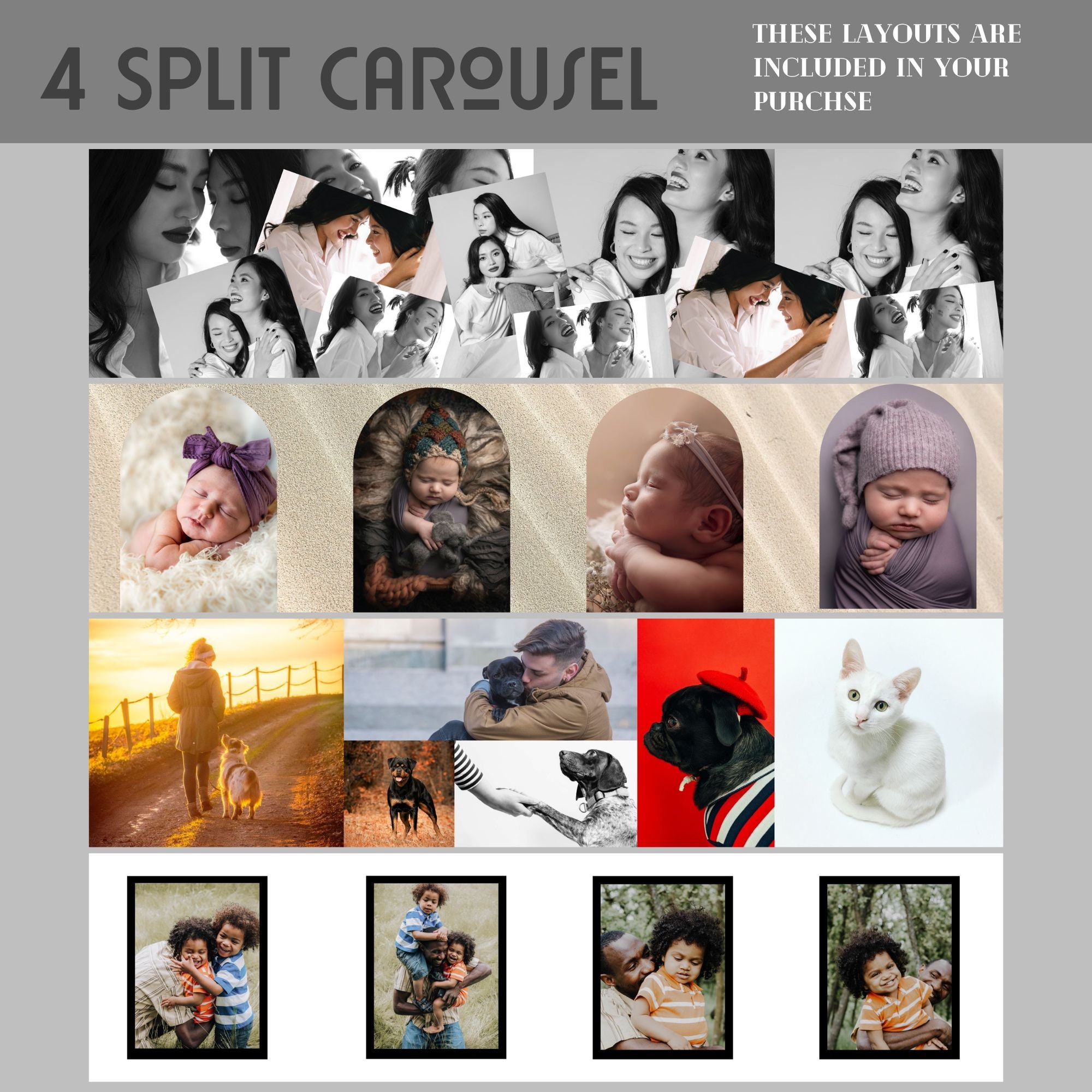 Carousel Instagram Template | Instagram Carousel Template Photography ...