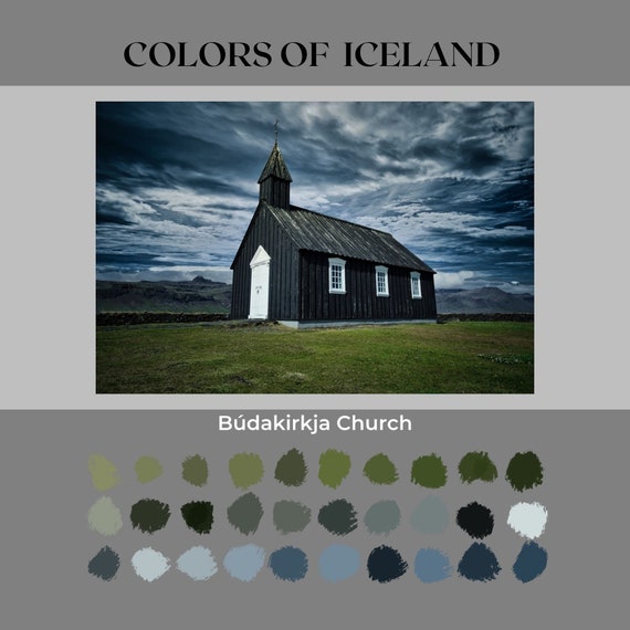 Procreate Color Palette Colors of Iceland Color Swatches - Etsy