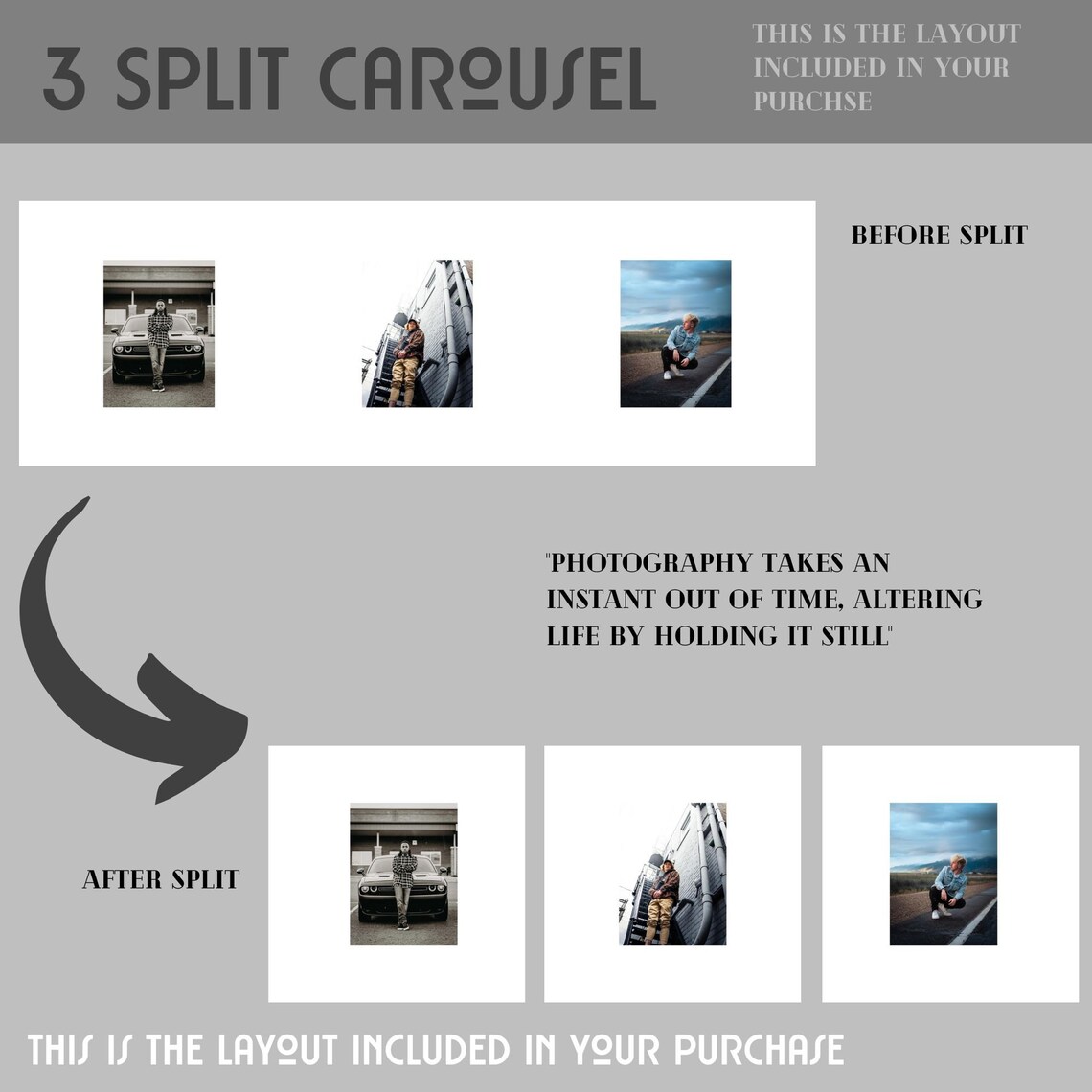 Carousel Instagram Template Instagram Carousel Template Photography ...
