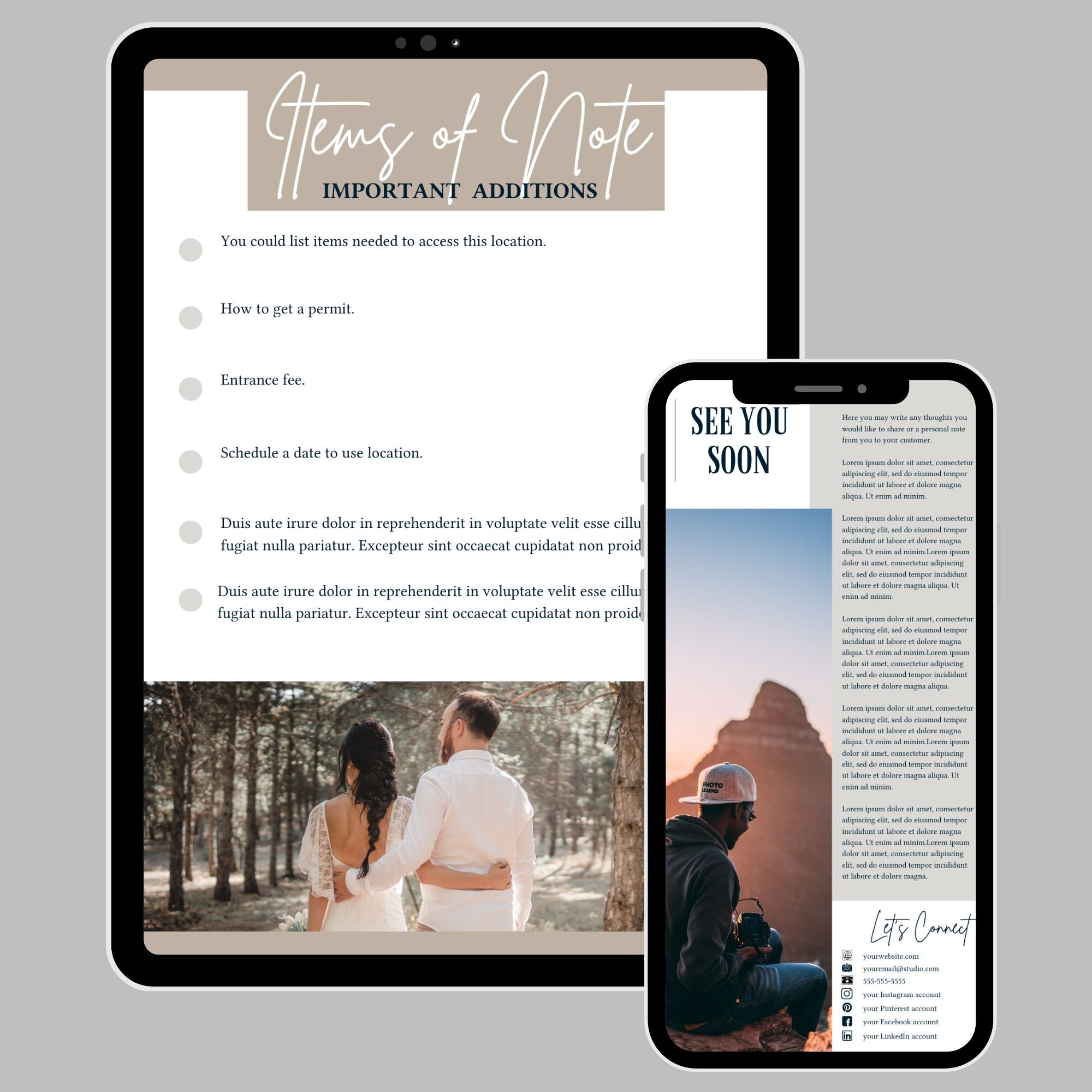 Photography Location Guide Canva Template Location Book - Etsy