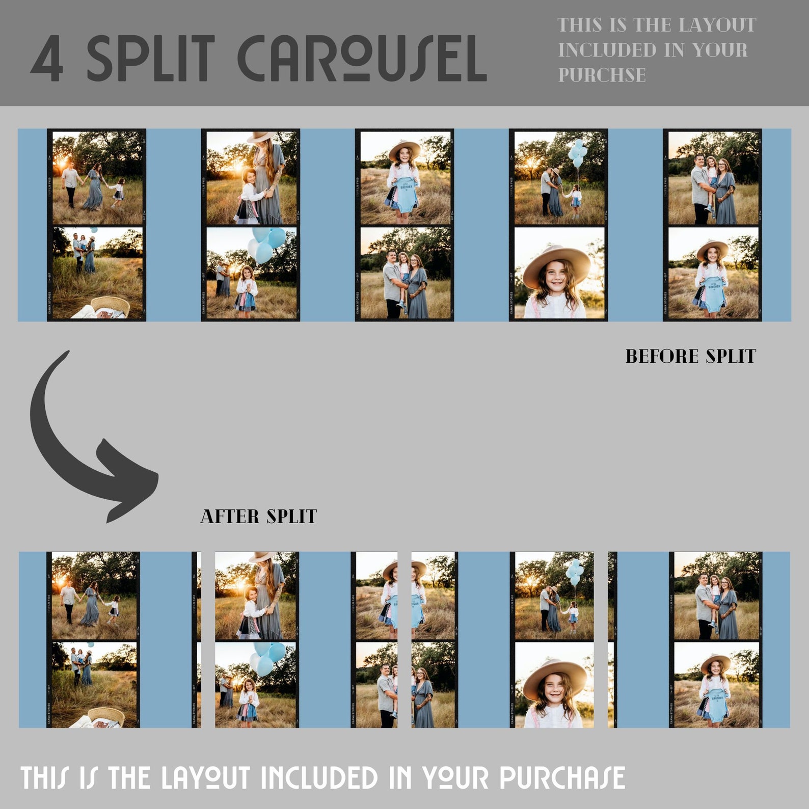 Carousel Instagram Template Instagram Carousel Template Photography ...