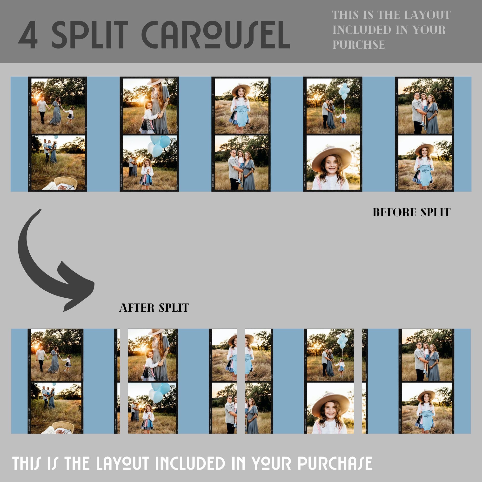 Carousel Instagram Template | Instagram Carousel Template Photography ...
