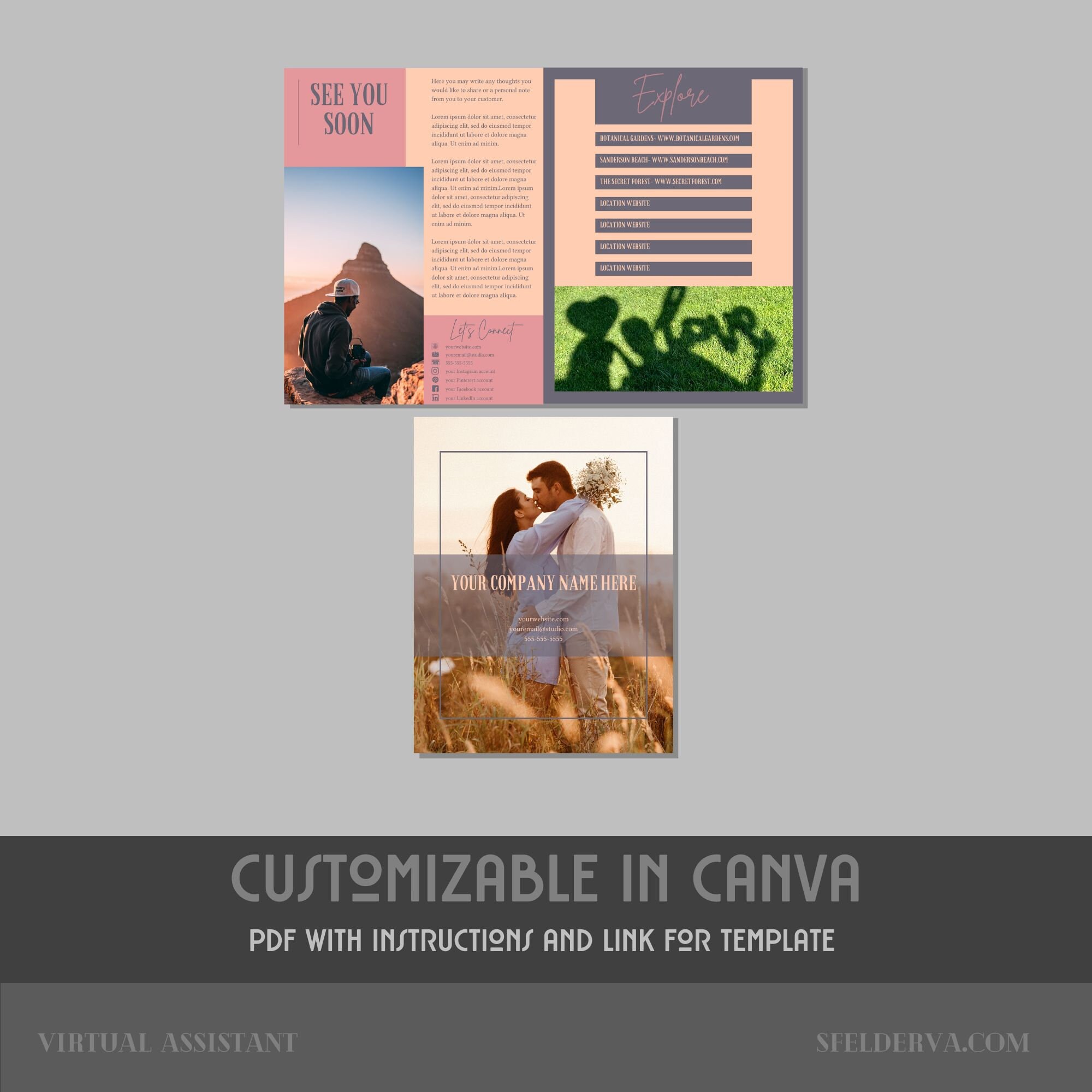Photography Location Guide | Canva Template | Location Book | Client ...
