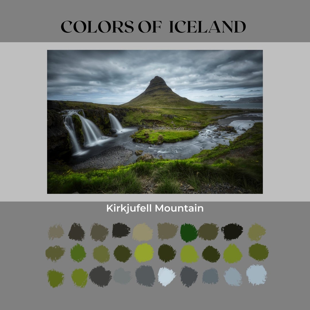 Procreate Color Palette | Colors of Iceland | Color Swatches | iPad ...