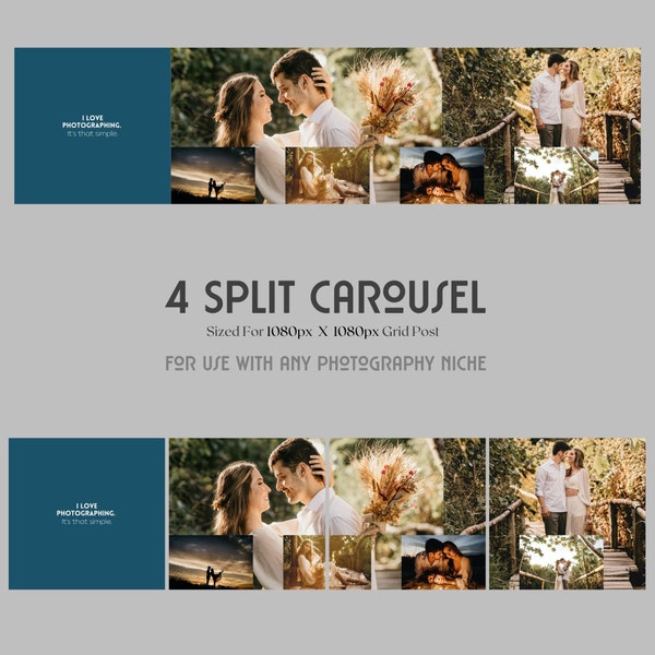 Carousel Collage Canva Template - Etsy