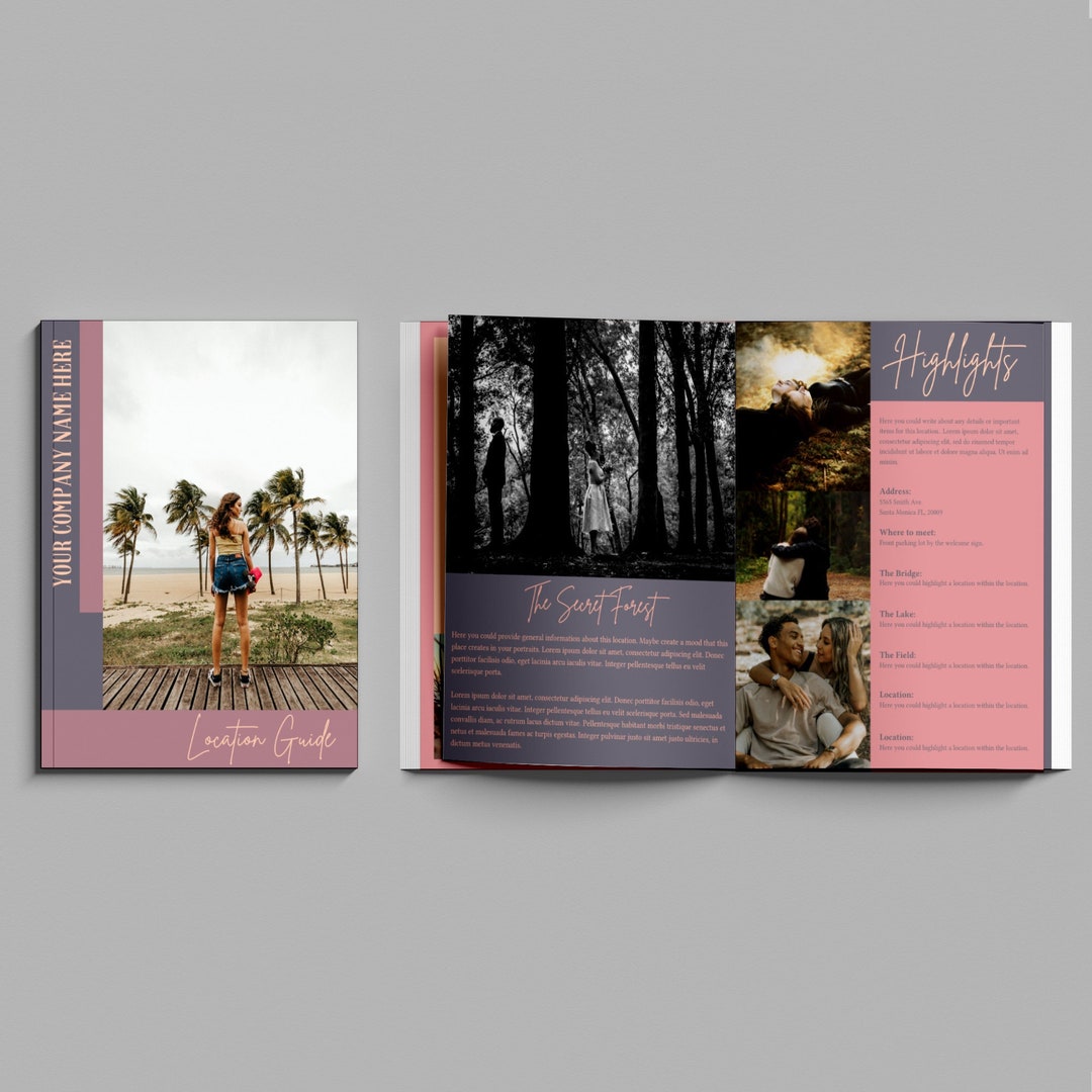 Photography Location Guide | Canva Template | Location Book | Client ...