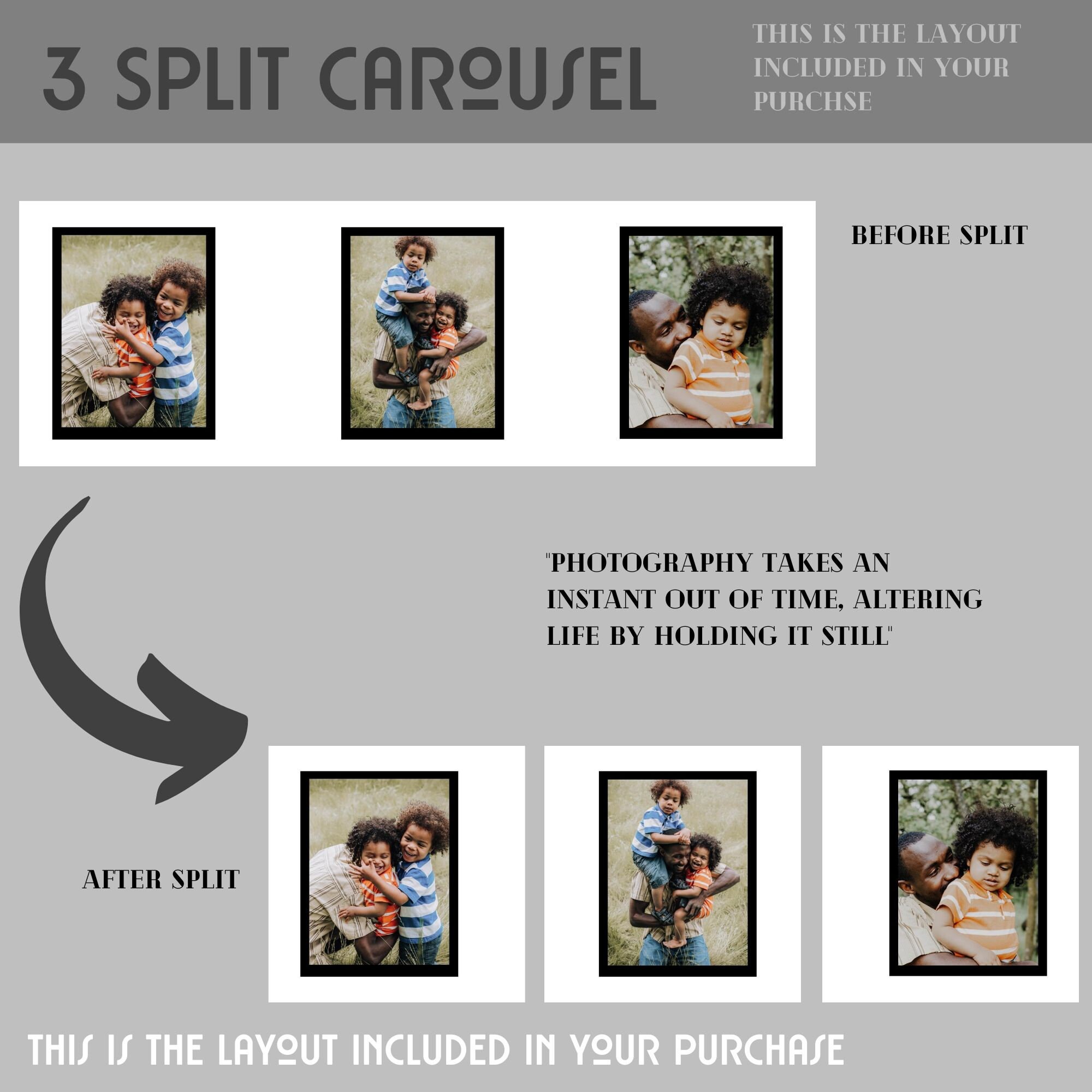 Carousel Instagram Template | Instagram Carousel Template Photography ...