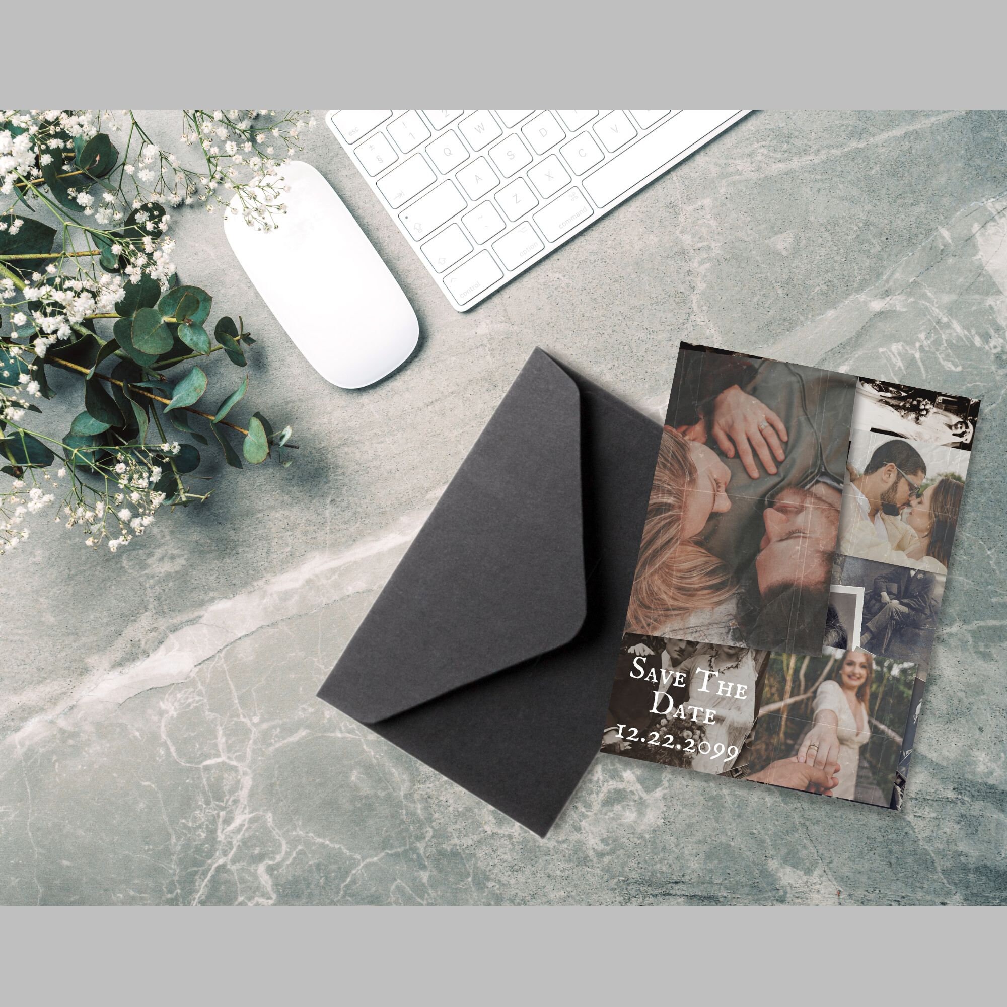 Save the Date Card | Save the Date Template With Photo | Engagement ...
