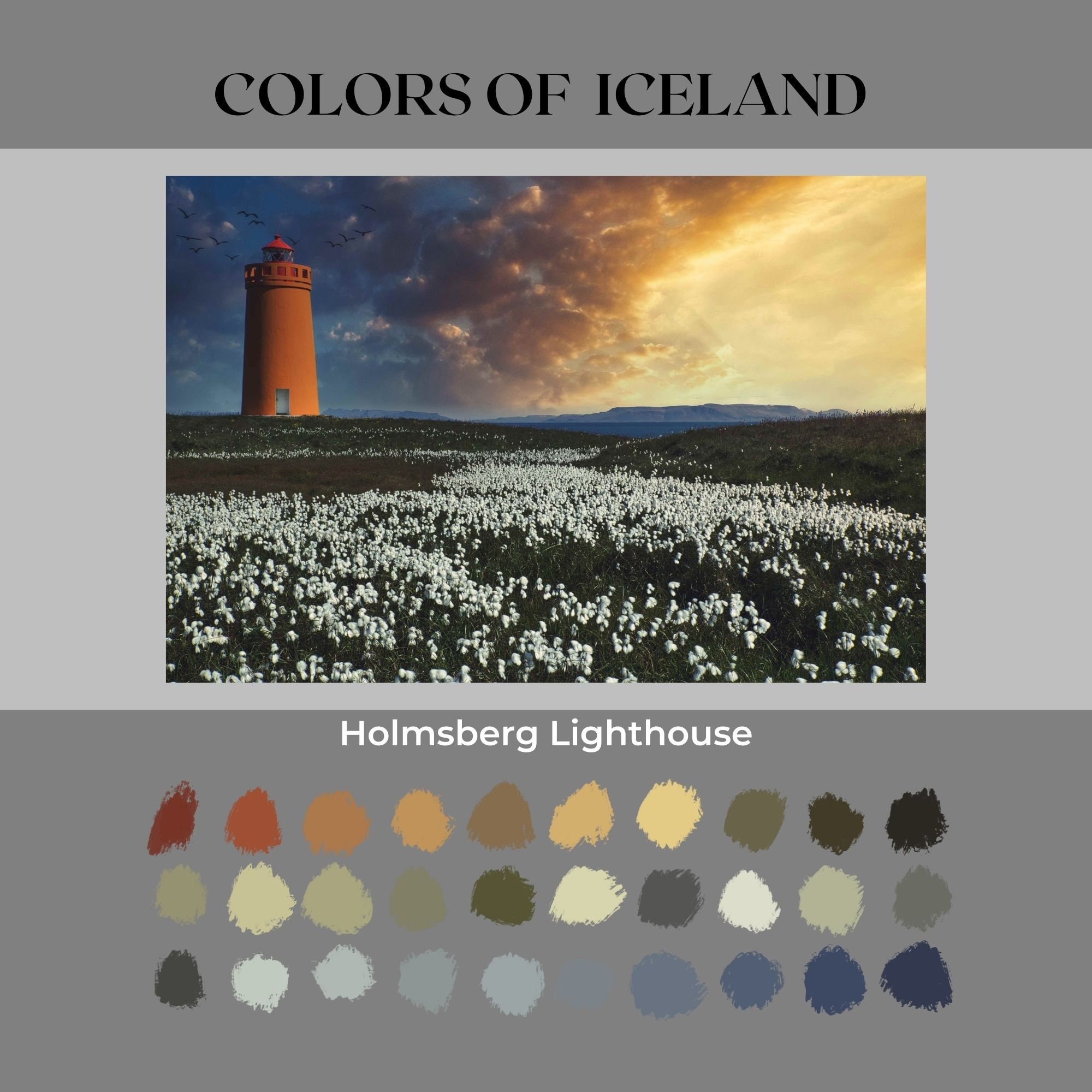 Procreate Color Palette | Colors of Iceland | Color Swatches | iPad ...