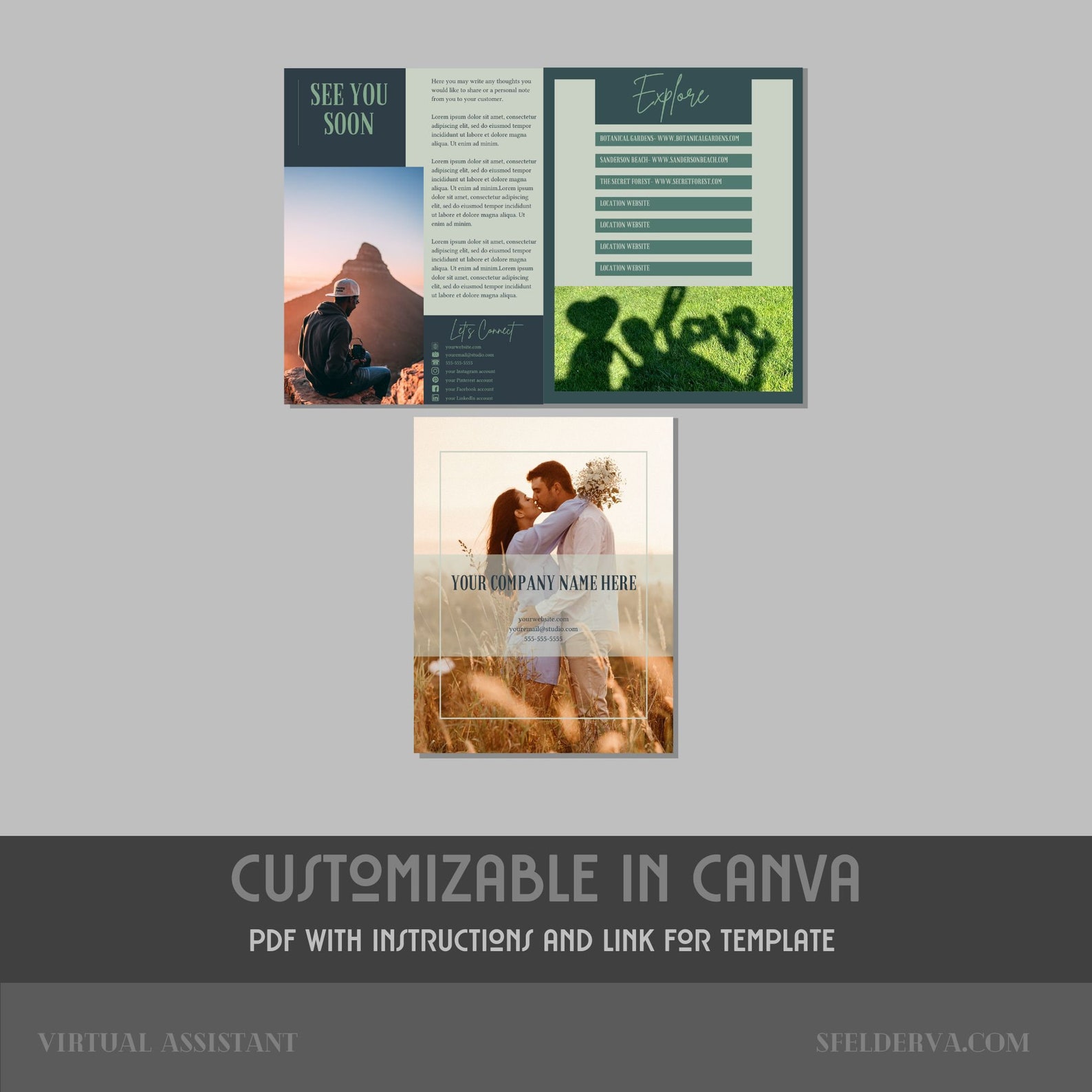 Photography Location Guide | Canva Template | Location Book | Client ...