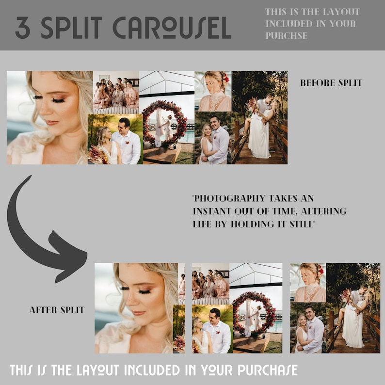 Carousel Instagram Template | Instagram Carousel Template Photography ...
