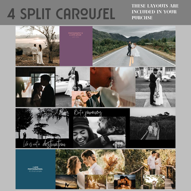 Carousel Instagram Template | Instagram Carousel Template Photography ...