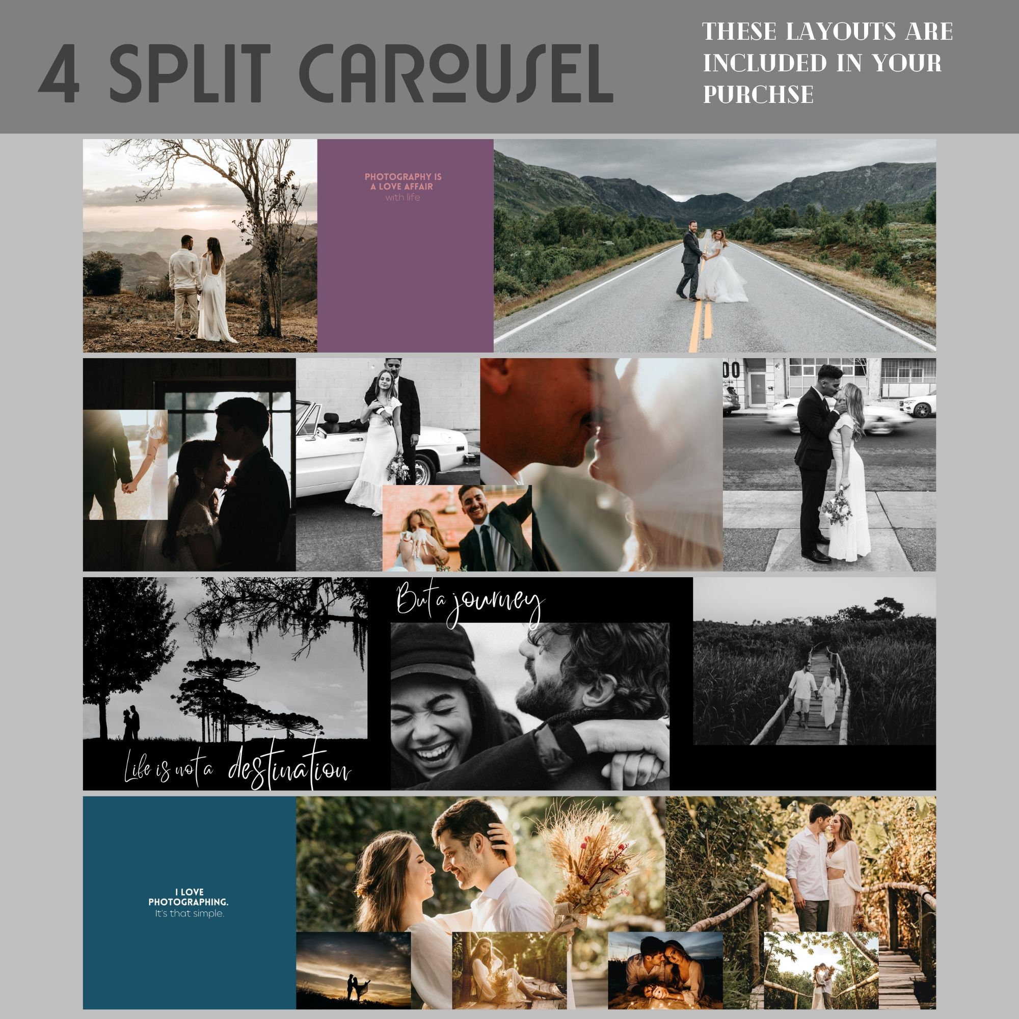 Carousel Instagram Template | Instagram Carousel Template Photography ...