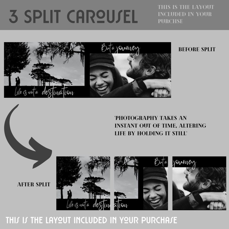 Carousel Instagram Template | Instagram Carousel Template Photography ...