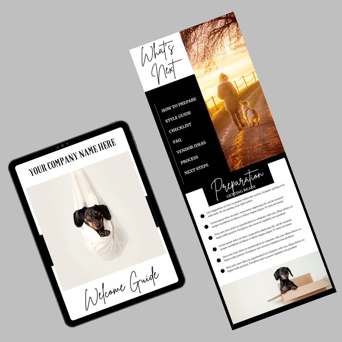 Pet Photography Welcome Guide Canva Template Welcome Book Client ...