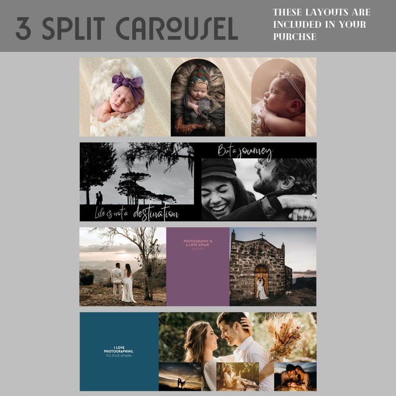 Carousel Instagram Template Instagram Carousel Template Photography ...