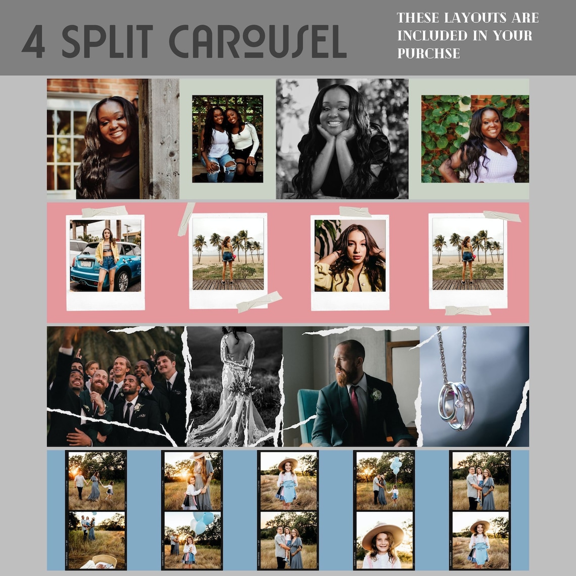 Carousel Instagram Template Instagram Carousel Template Photography ...