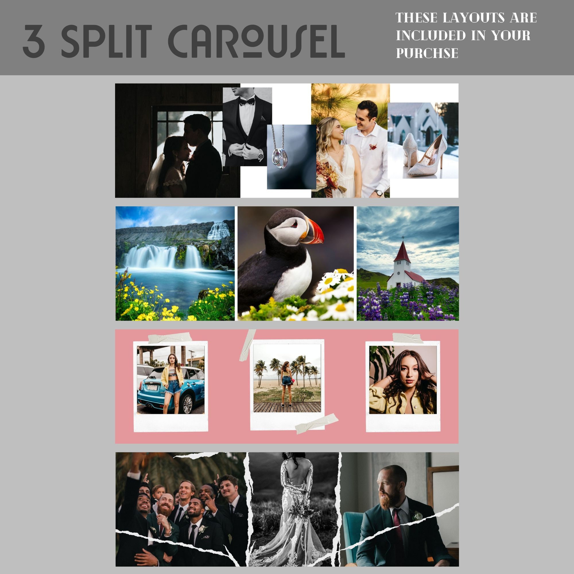 Carousel Instagram Template Instagram Carousel Template Photography ...