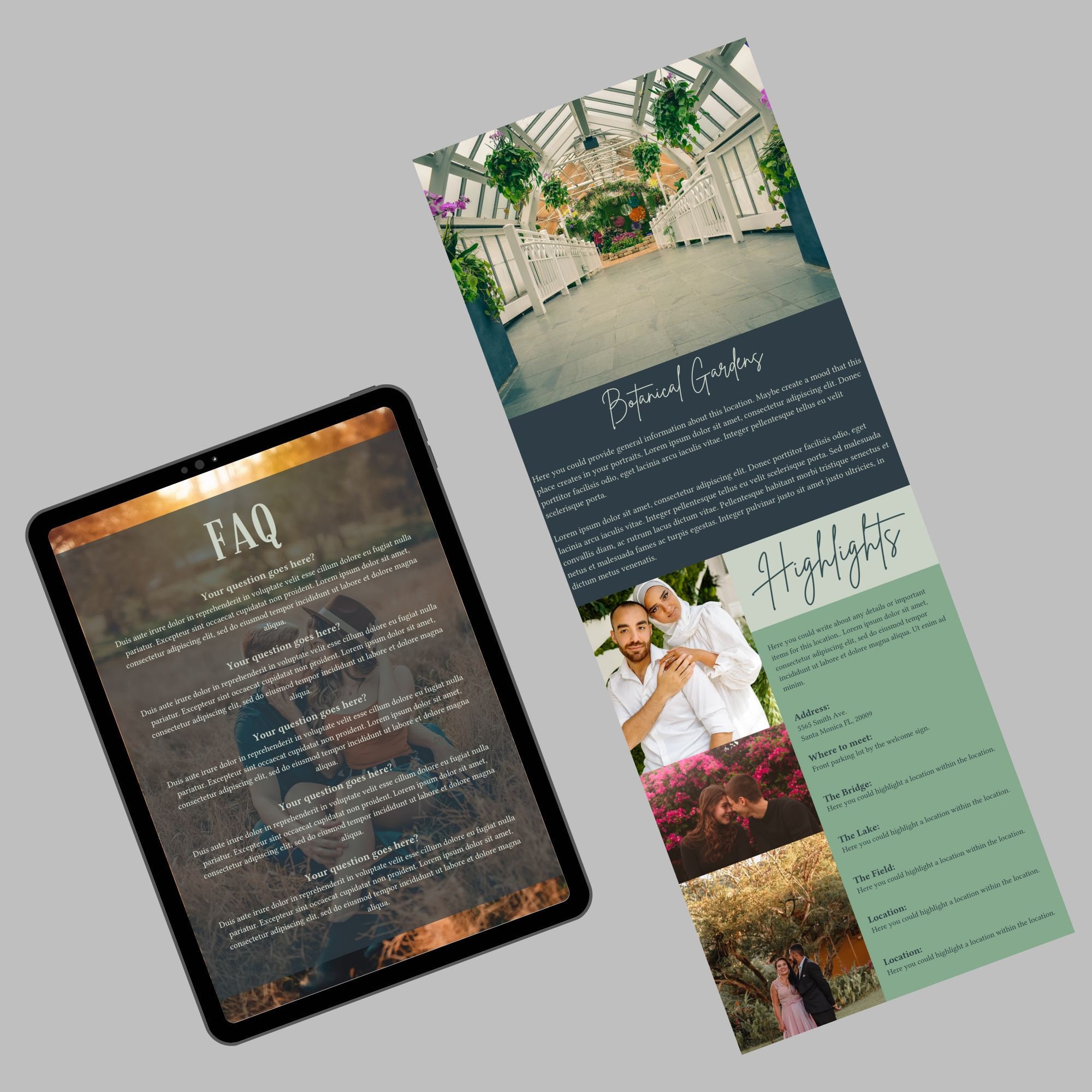 Photography Location Guide | Canva Template | Location Book | Client ...