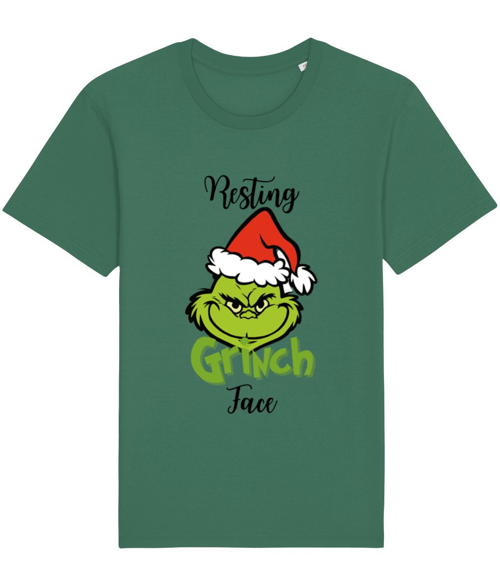 Resting Grinch Face T-shirt, Christmas Grinch Top, Grinch Fan Tee ...