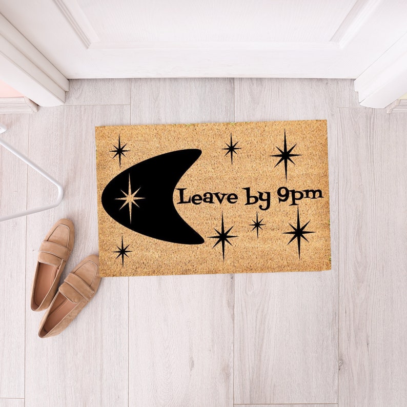 Mid Century Modern Outdoor Door Mat, Outdoor Retro Door Mat, Atomic ...