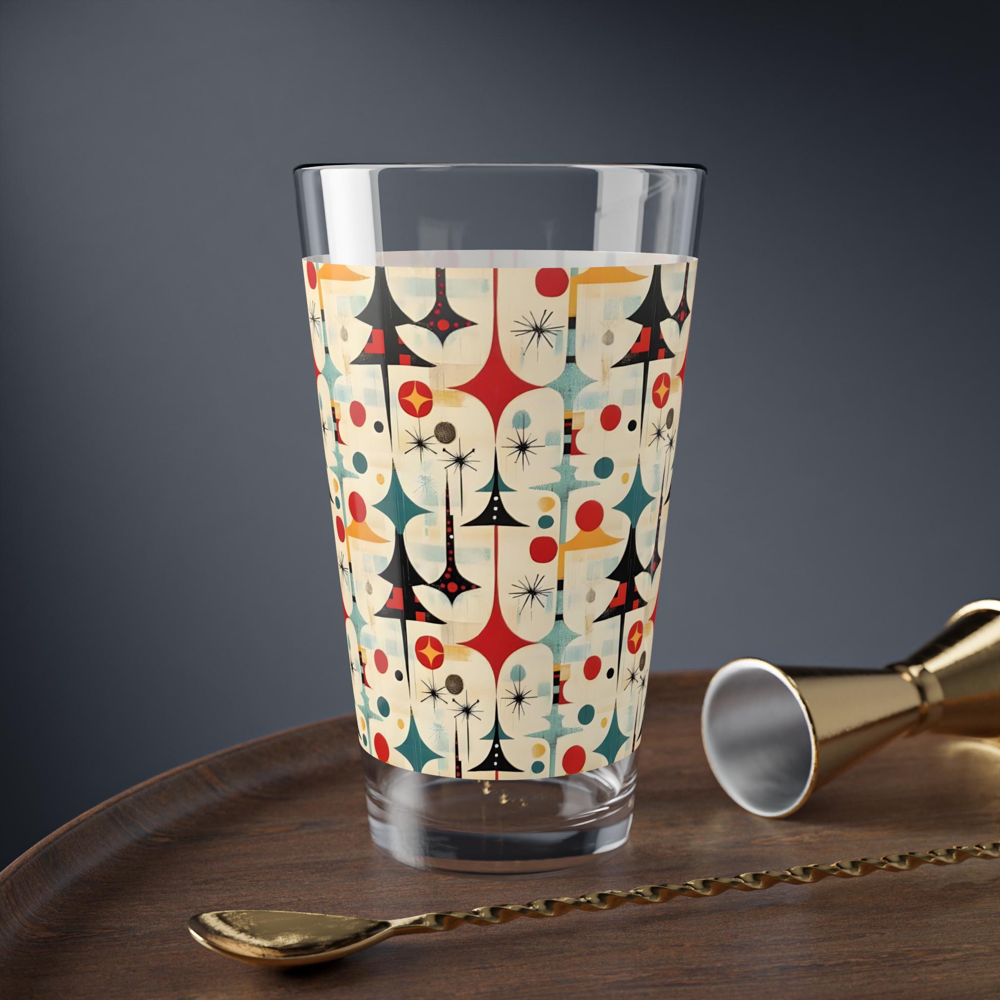 Atomic Starburst Cocktail Glass Retro Christmas Atomic Barware Kitschy ...