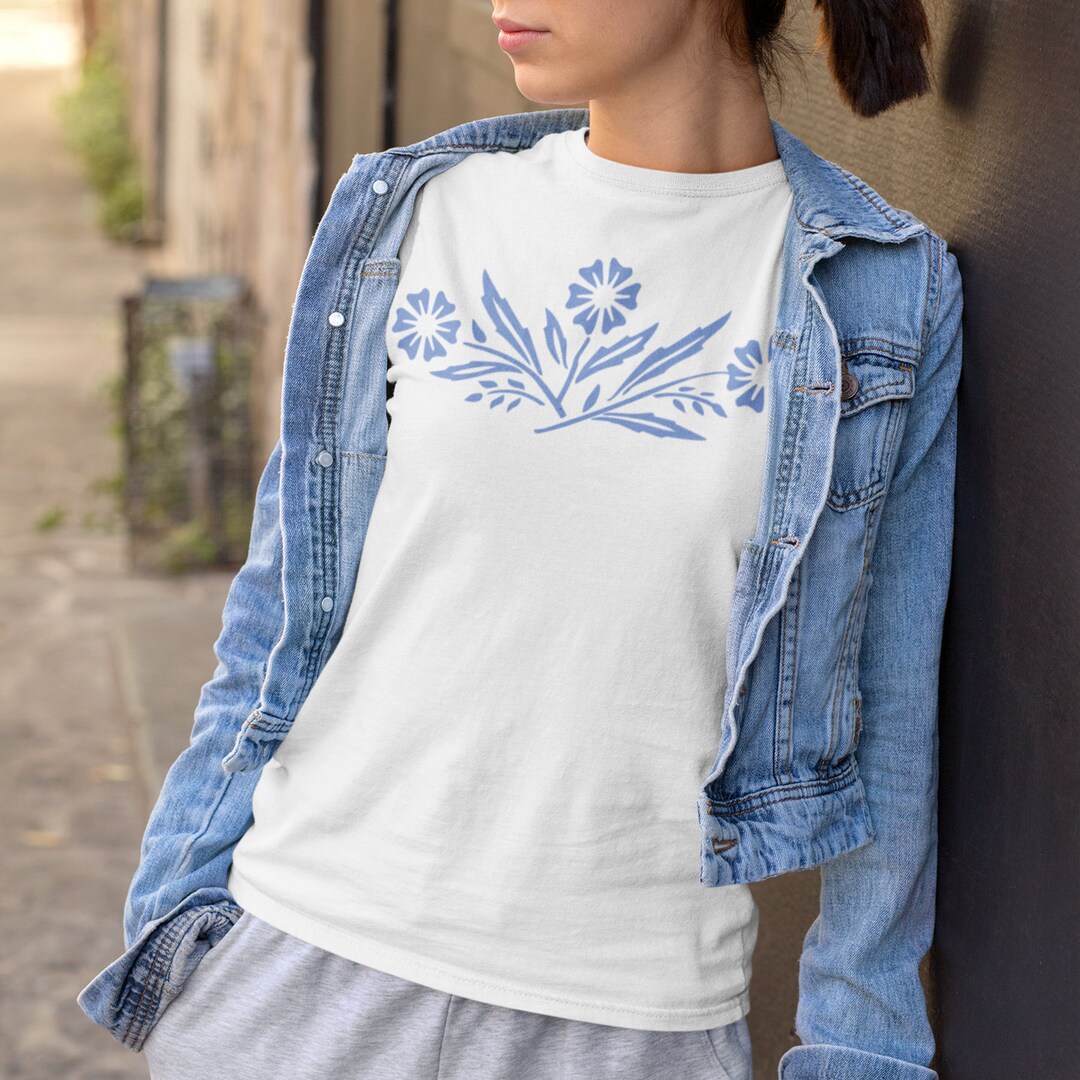 Corningware Blue Cornflower Shirt, Blue Cornflower T Shirt for Mom ...