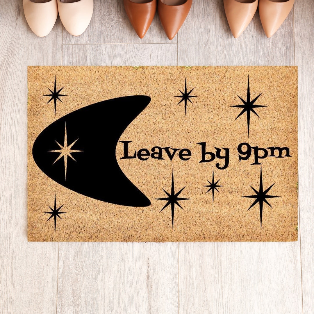 Mid Century Modern Outdoor Door Mat, Outdoor Retro Door Mat, Atomic ...
