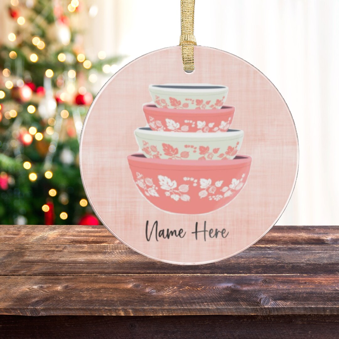 Personalized Pyrex Collector Ornament, Pyrex Collector Gift, Pyrex ...
