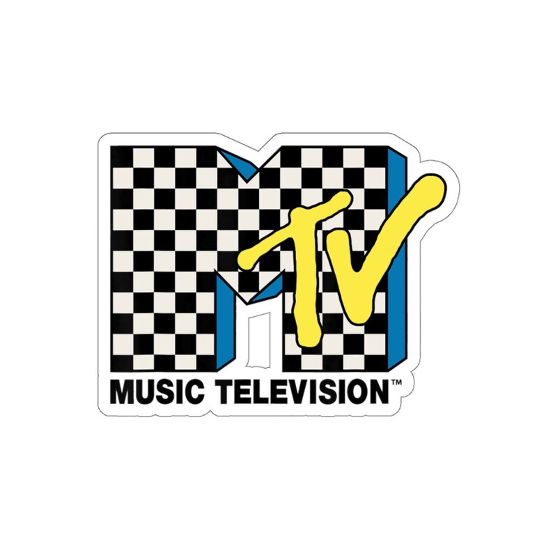 MTV Die-cut Stickers Mtv Stickers Gen X Stickers MTV Logo - Etsy